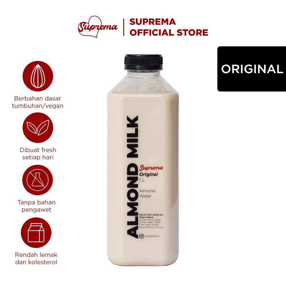 Jual Suprema Almond Milk - Original 1 Liter | Susu Almond Diet ...