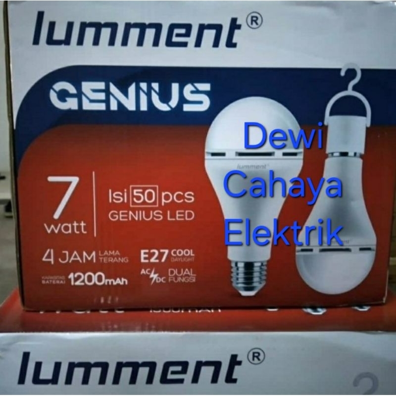 Jual Lampu Emergency LED Bohlam LUMMENT Genius 7W 10W 20W - Lampu PLN ...