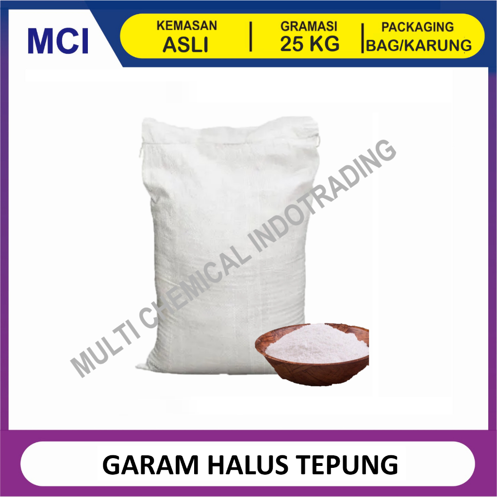 Jual (KHUSUS GOSEND/INSTANT) GARAM HALUS TEPUNG REFINA - 1 BAG 25 KG ...