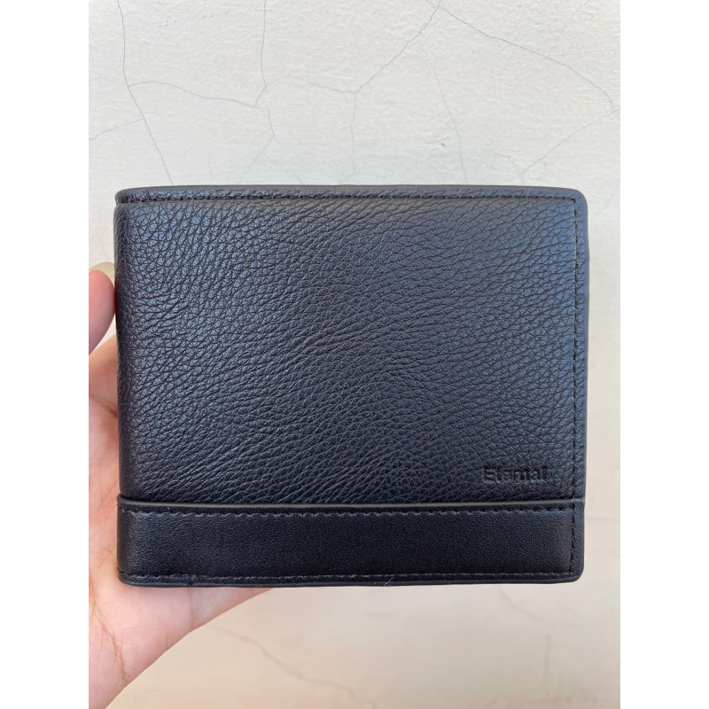 Jual MINISO DOMPET PRIA MEN WALLET BLACK DOMPET LIPAT DUA SIMPLE HITAM ...