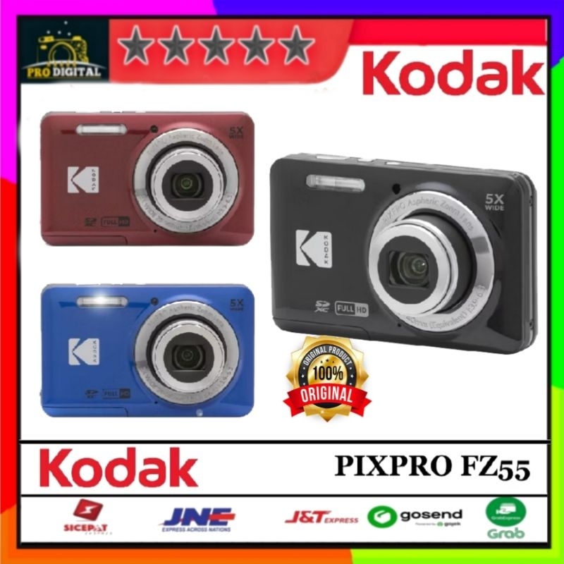 Jual KODAK PIXPRO FZ55 FZ 55 DIGITAL POCKET CAMERA ORIGINAL GARANSI RESMI 1 TAHUN | Shopee Indonesia