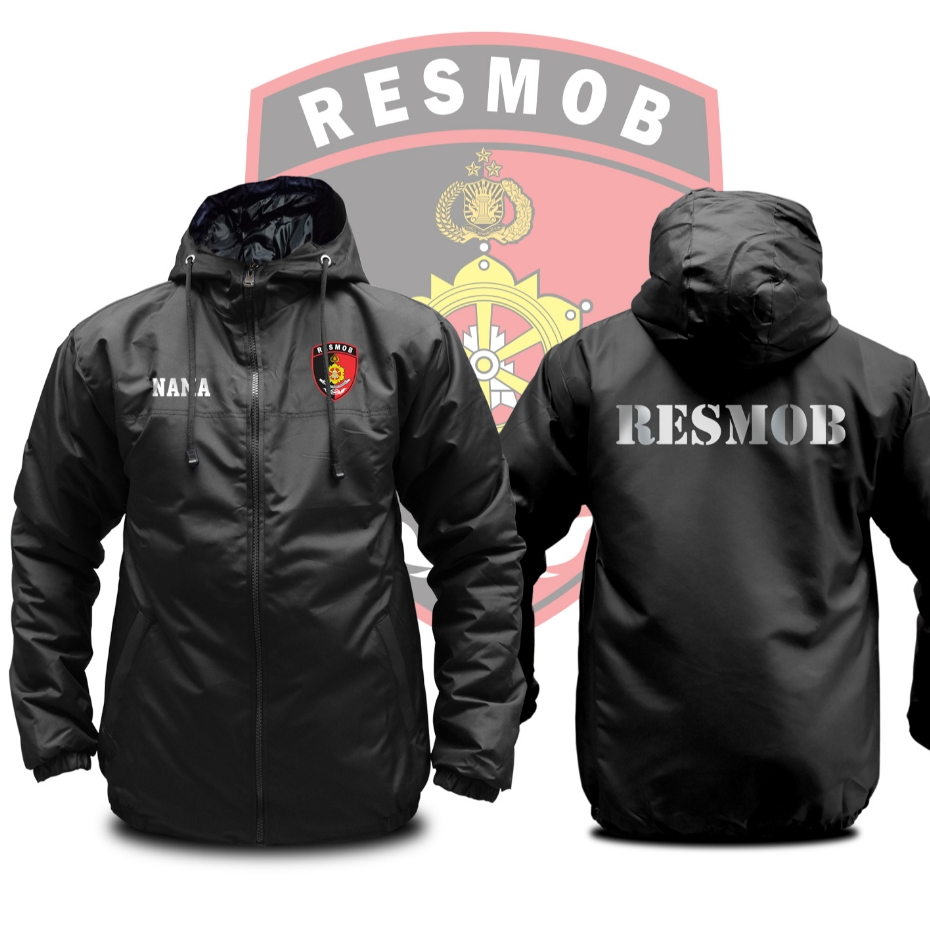 Jual JAKET RESMOB Reserse Mobile Free Nama Jaket Parasut Semi WF Bisa ...