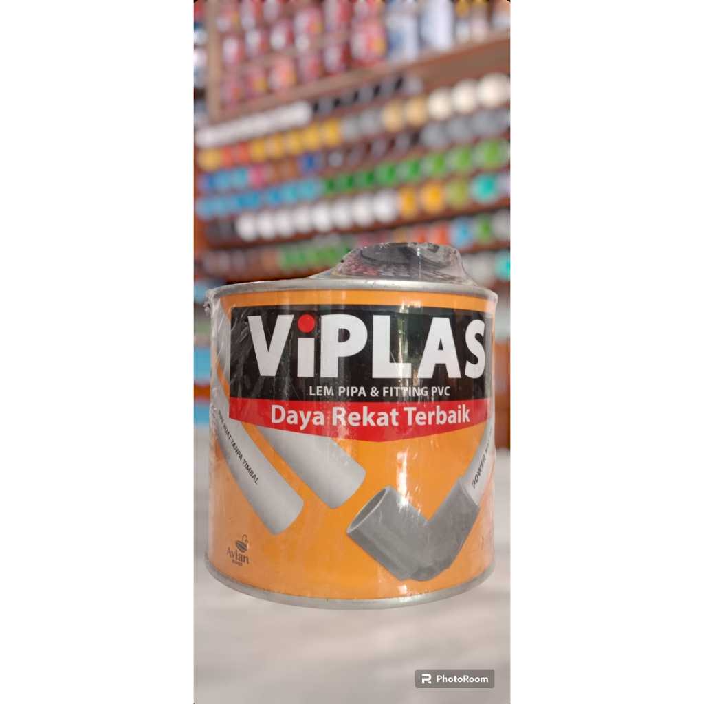 Jual LEM PIPA PVC VIPLAS KALENG BESAR 360GR | Shopee Indonesia