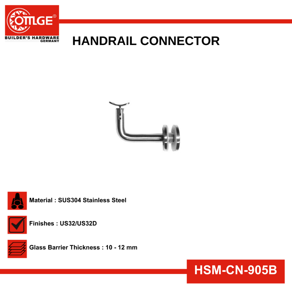 Jual Handrail Connector/Connector Railing tangga OMGE HSM-CN-905B ...