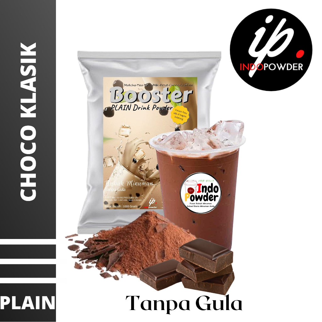 Jual PLAIN Bubuk Minuman CHOCO KLASIK 1Kg - TANPA GULA - Bubuk CHOCO ...