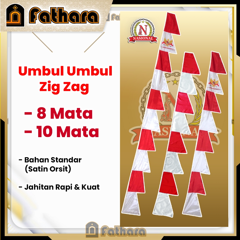 Jual GROSIR Bendera Umbul-Umbul Zig Zag polos (panjang ukuran +- 3 m/8 mata) ☝️Khusus GROSIRs ...