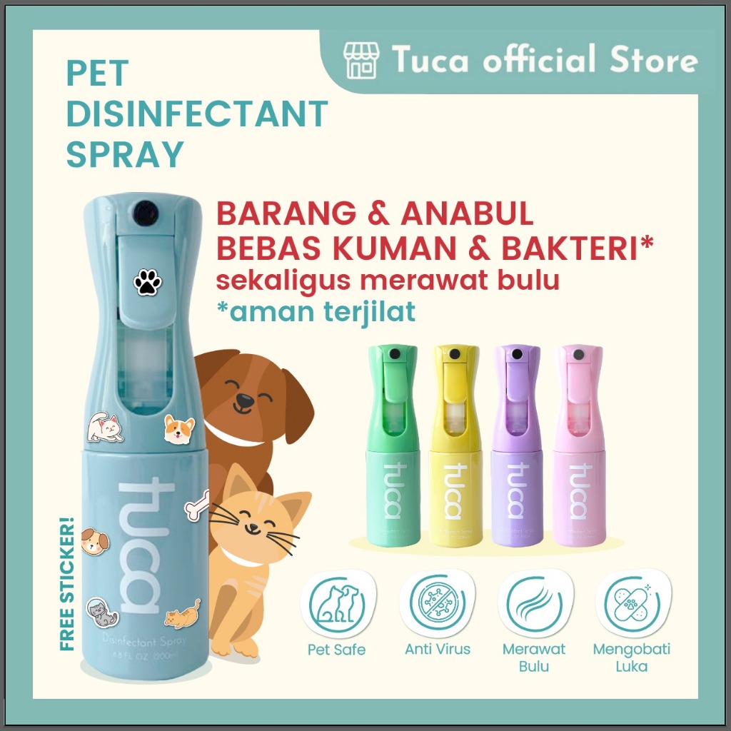 Jual Pet Disinfectant Antiseptik Spray Alcohol Free Aromatherapy Food ...