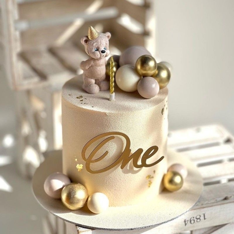Jual cake topper tulisan one, hiasan kue tulisan one | Shopee Indonesia