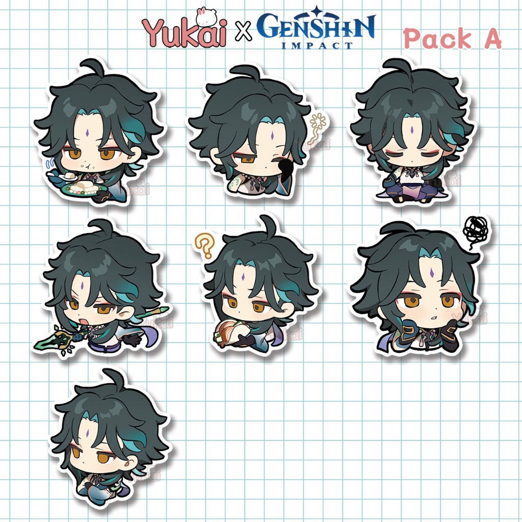 Jual Stiker Pack Xiao Genshin Impact Premium, Sticker Anime Waterproof ...