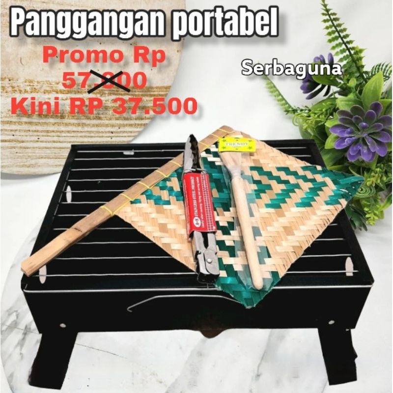 Jual Alat Pemanggang Portable Panggangan Bakaran Ikan Sosis Ayam Bbq ...