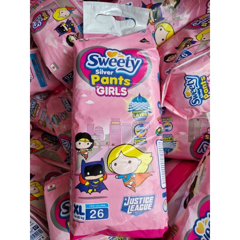 Jual repack sweety silver XL girl isi 50 pcs | Shopee Indonesia