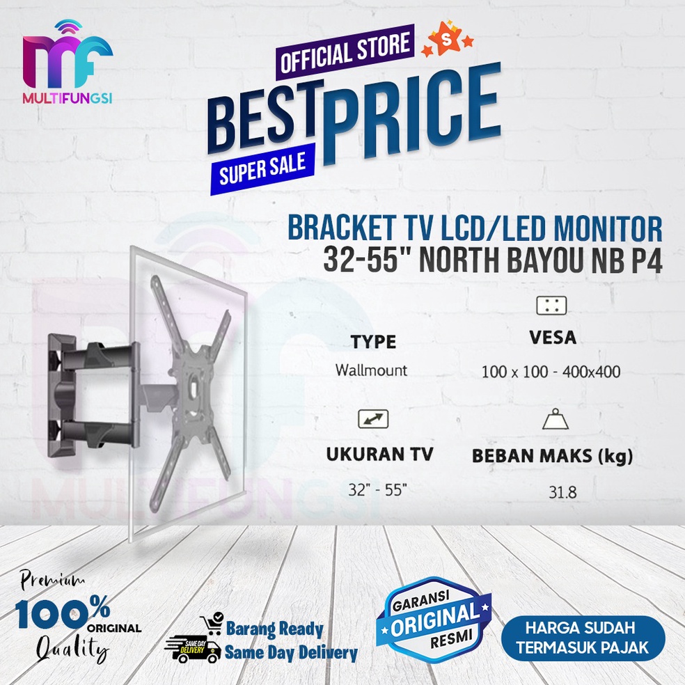 Jual Jangan Ketinggalan order BRACKET TV LCDLED MONITOR 3255 NORTH ...