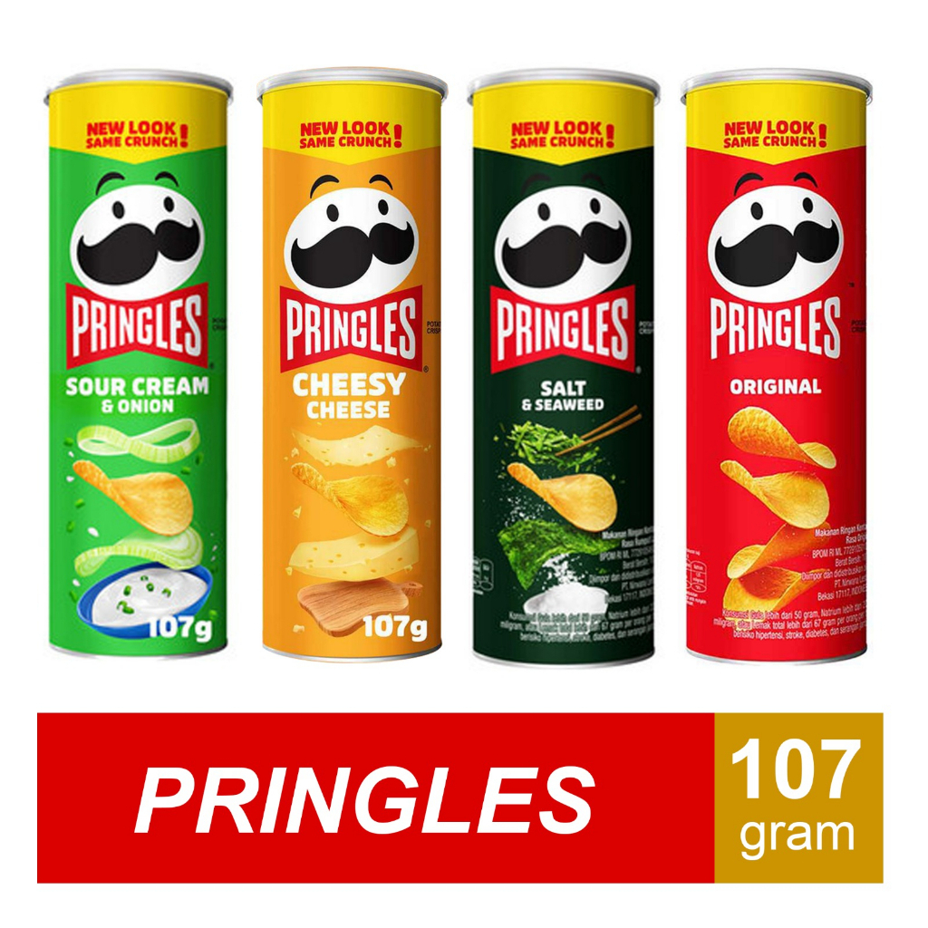 Jual PRINGLES Kripik Kentang Kemasan 107-110 gr | Shopee Indonesia