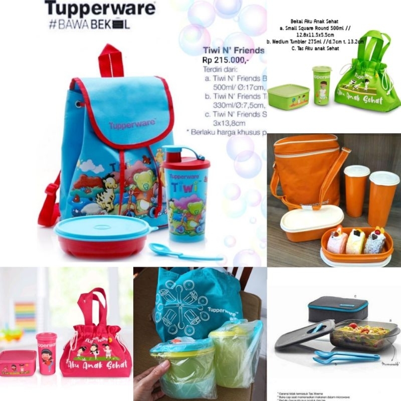 Jual Wadah bekal/Tempat bekal/kotak bekal tupperware | Shopee Indonesia