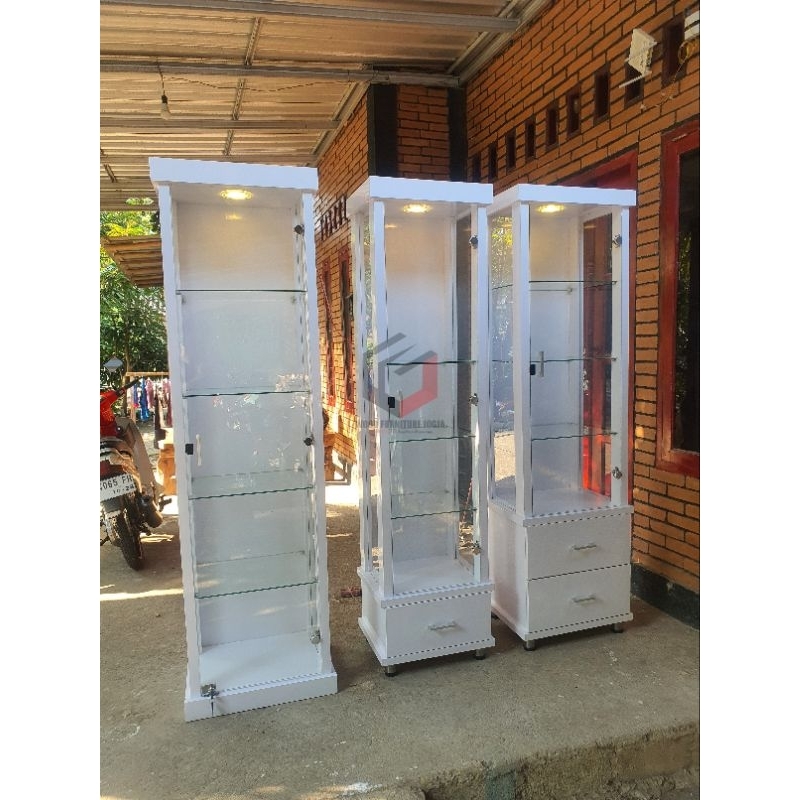 Jual PROMO Lemari Display / Lemari kaca / Lemari tas / lemari pajangan ...
