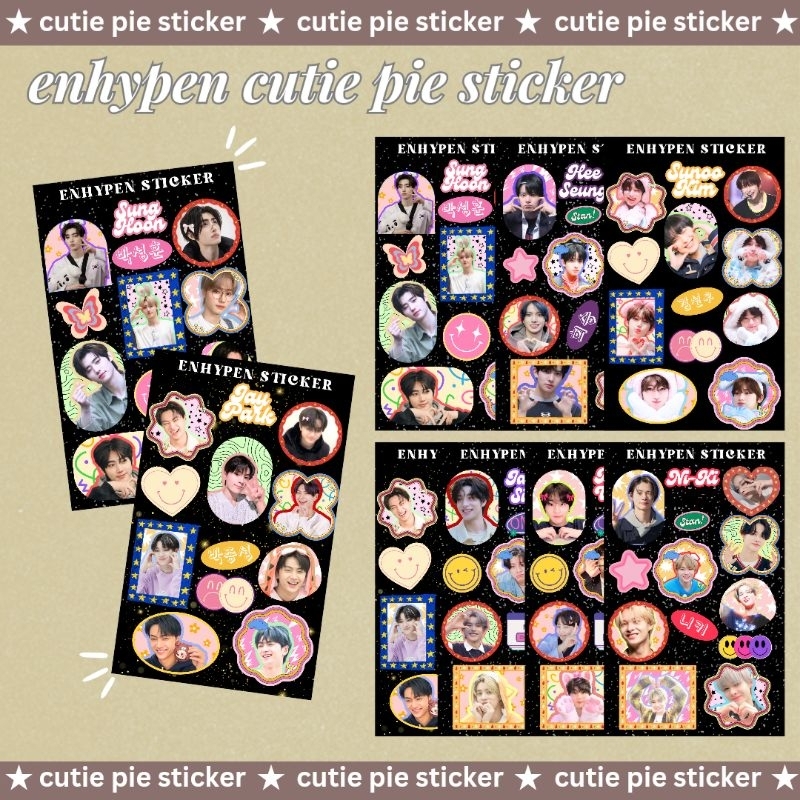 Jual enhypen cutie pie sticker freebies kpop | Shopee Indonesia