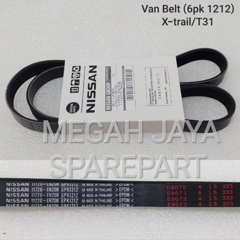 Jual Van belt tali kipas Xtrail X-trail T31 6pk 1212 | Shopee Indonesia
