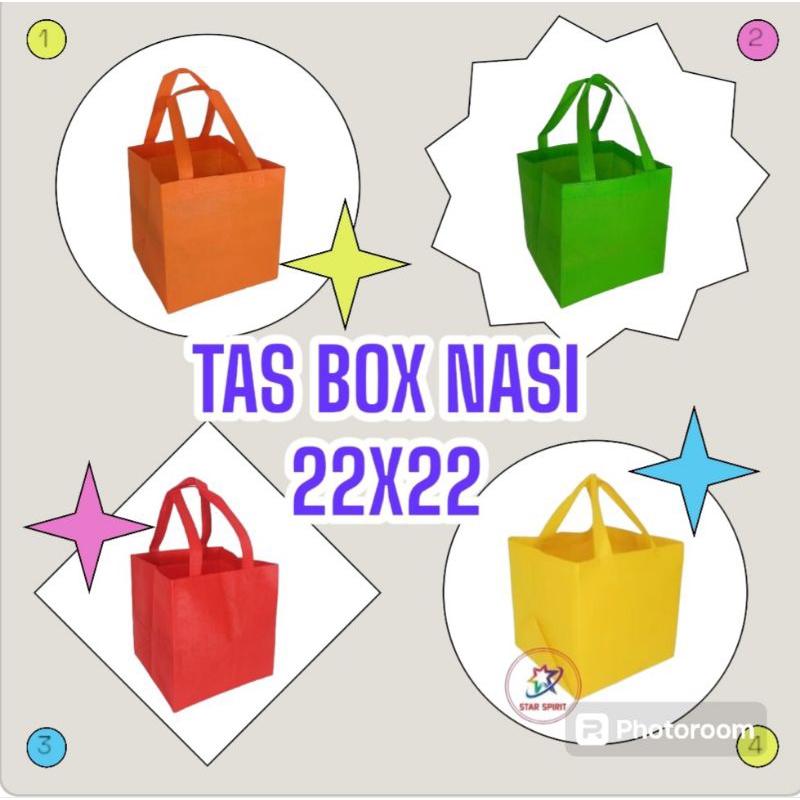 Jual TAS BOX NASI 22X22 /TAS BOX / TAS AQIQAH/ TAS KOTAK/TAS NASI/TAS HAJATAN/TAS KUE | Shopee ...