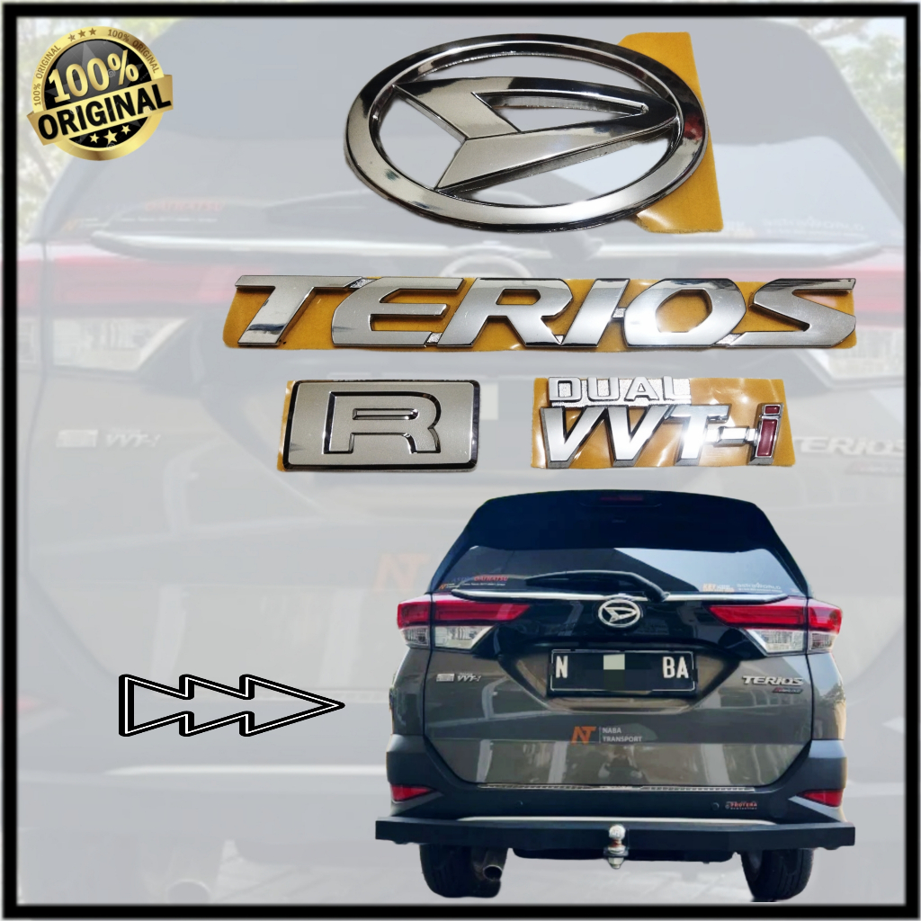 Jual Emblem Terios Original Daihatasu Terios/ Emblem Logo Bagasi ...