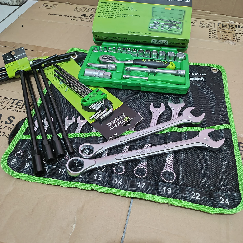 Jual Promo TEKIRO Paket Lengkap Tools Set / Perkakas Bengkel / Alat-Alat Bangkel Lengkap Murah ...