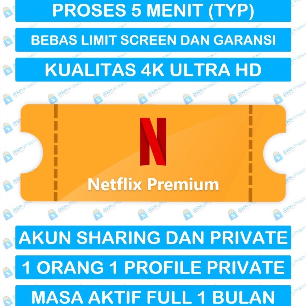 Jual Harga Spesial NETFLIX PREMIUM TANPA VPN DAN ANTI BATAS LAYAR SCREEN LIMIT DAN GARANSI1111 ...