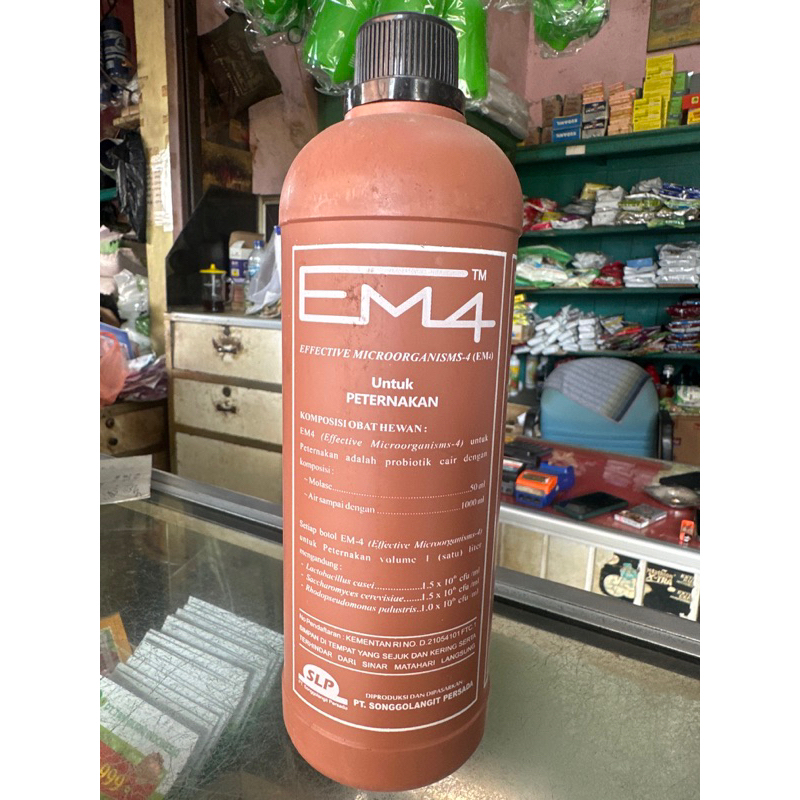 Jual EM4 Peternakan 1 Liter Botol Coklat Nutrisi Lengkap Hewan Ternak ...