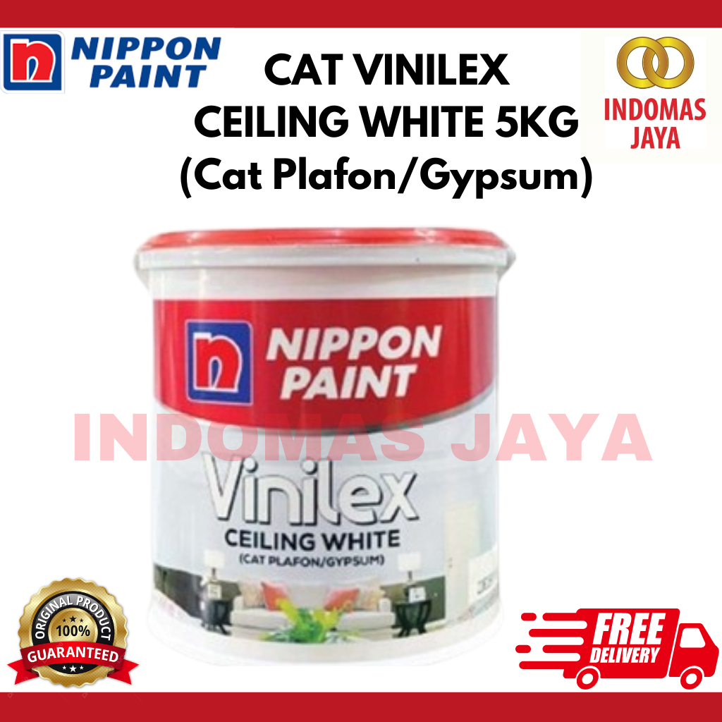 Jual Vinilex Ceiling White (Cat Plafon/Gypsum) 5 KG putih | Shopee Indonesia