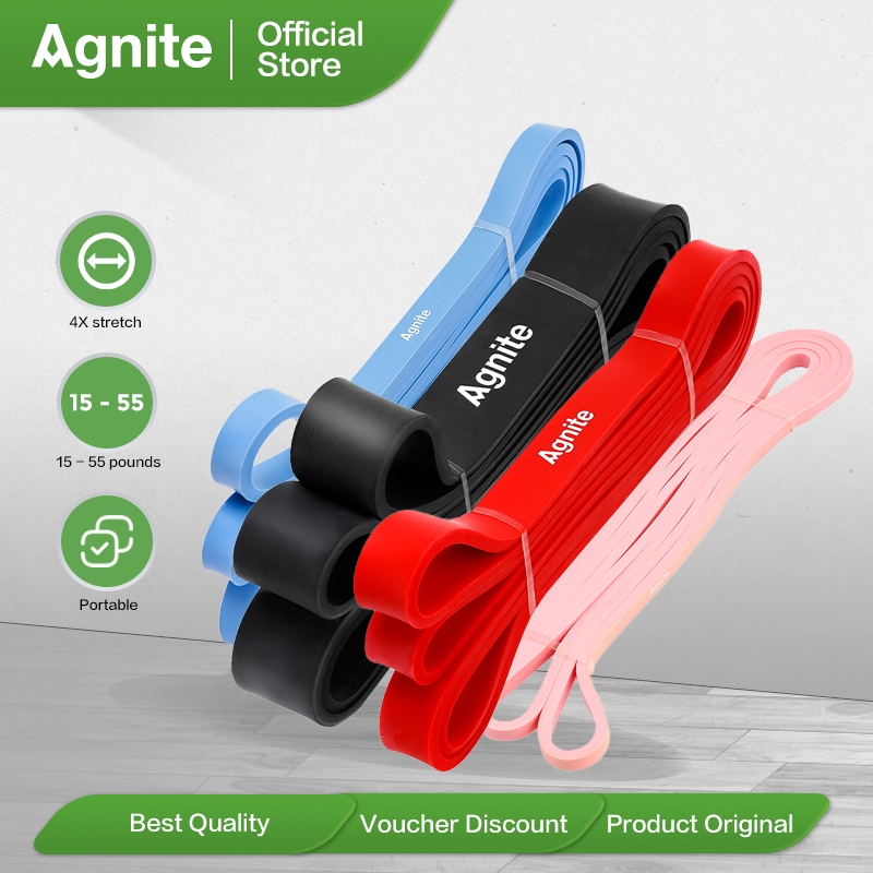 Jual Agnite Resistance Bands Pull Up Elastis / Karet Alat Fitness Yoga ...