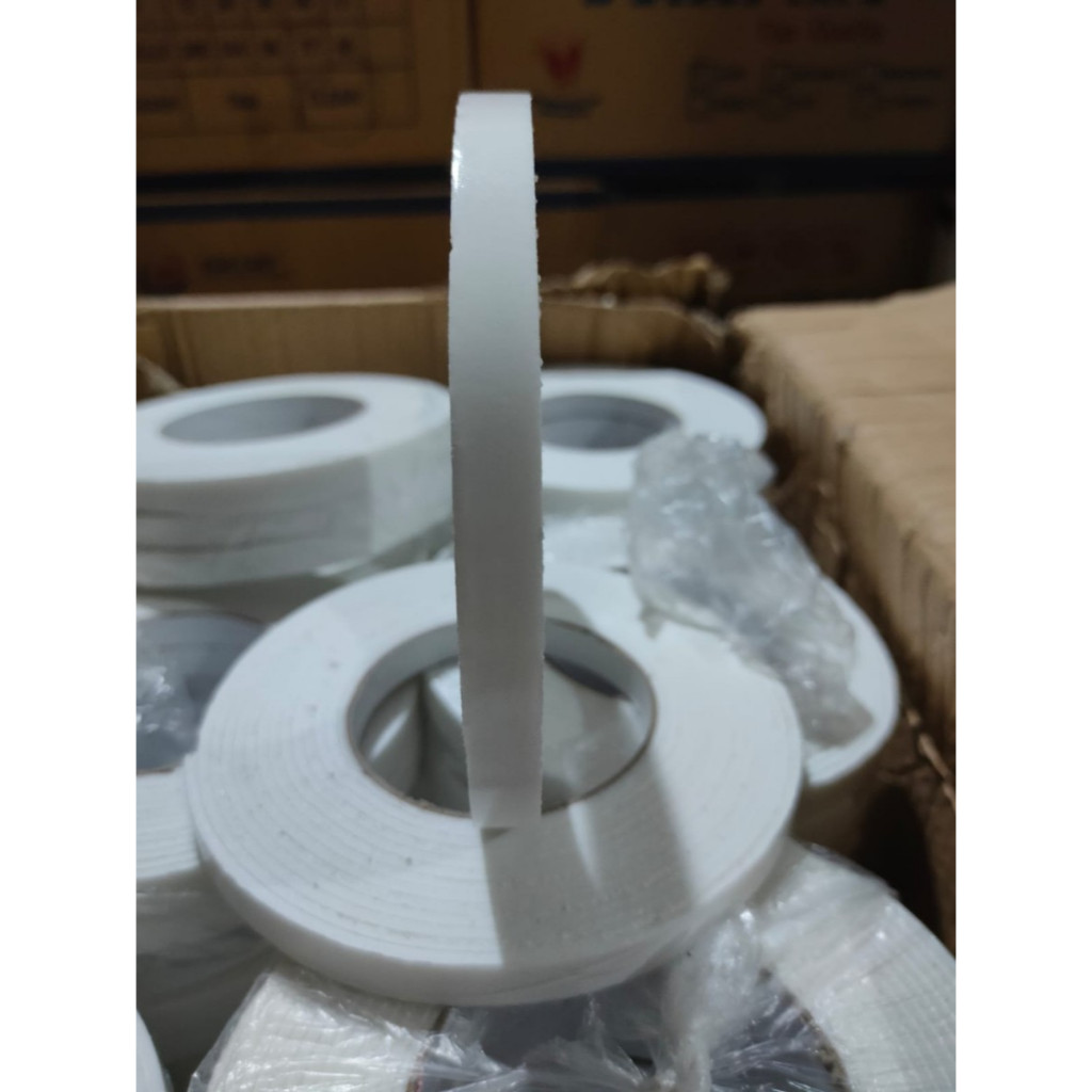 Jual Double Tape Busa PUTIH 12mm*4.5m/PE Foam Putih/Double Foam Tape 1 ...
