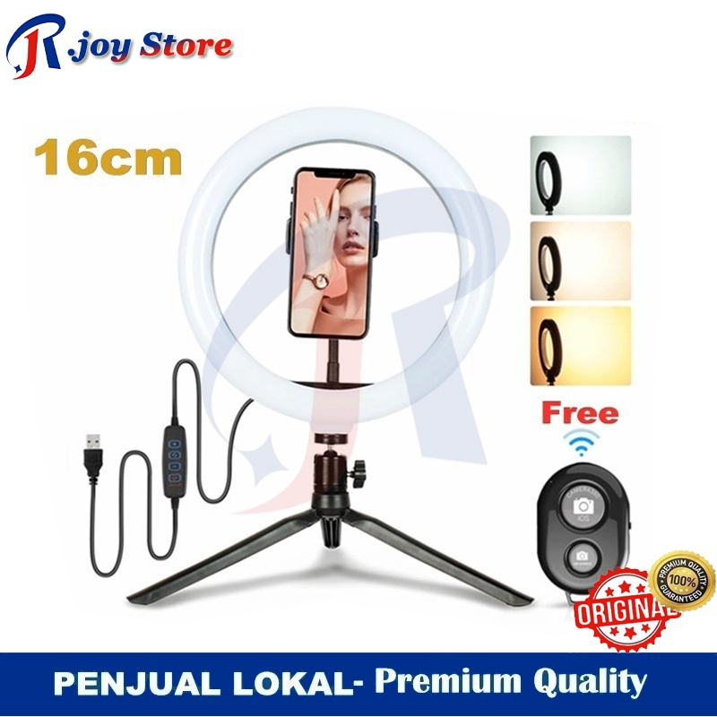 Jual R.joy-16cm LED Ring Live Streaming Light Anchor Beauty Light 360 ...