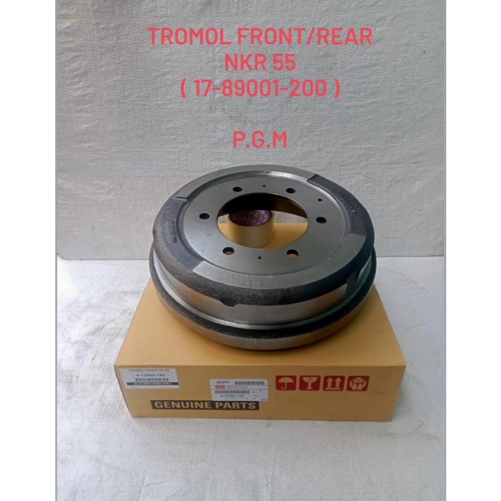 Jual TROMOL FRONT REAR BRAKE DRUM ELF NKR55 ENGKEL EURO 2 4JB1T ...