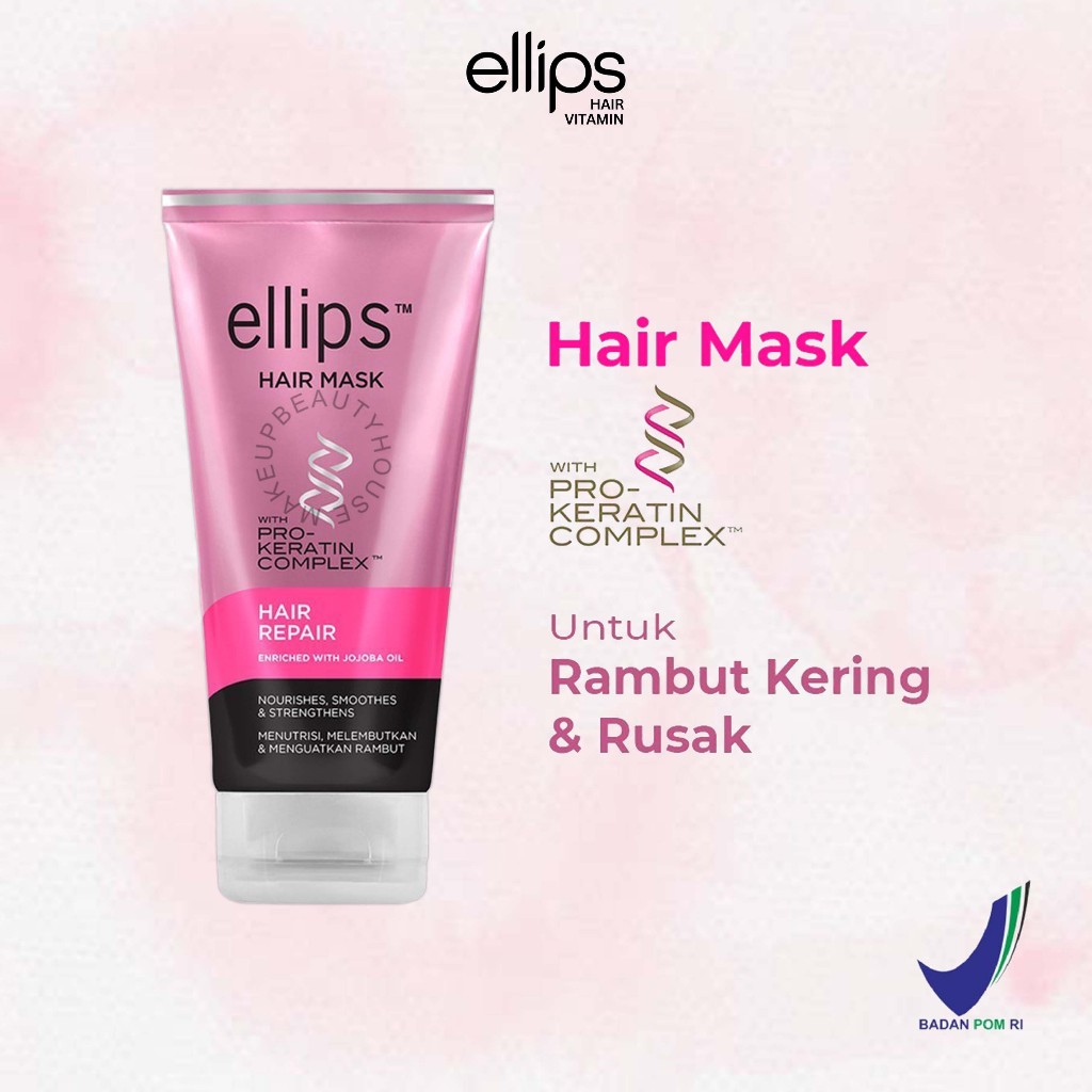 Jual ELLIPS Hair Mask Pro Keratin Hair Repair Tube 120gr | Shopee Indonesia