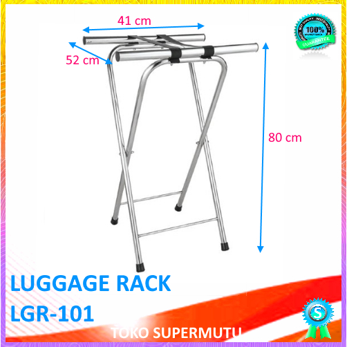 Jual Rak Tempat Koper LGR-101 Stainless Steel Folding Luggage | Shopee ...