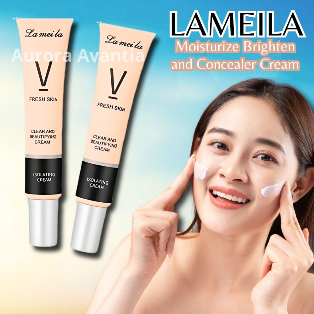 Jual Concealer Foundation LAMEILA V Cream Clear Beautifying BB Krim Concealer Foundation ...