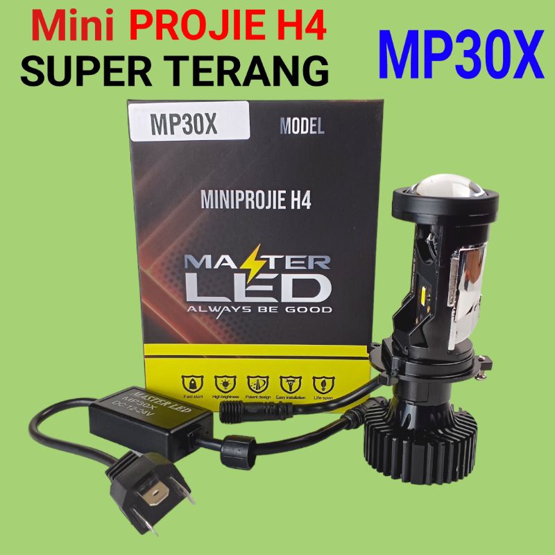 Jual LAMPU LED MOBIL MOTOR H4 MINI PROJECTOR PROJIE MP30X MASTER LED ...