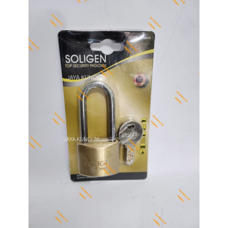 Jual Gembok Kuningan Komputer Key Leher Panjang Uk 40 50 60 SOLIGEN ...