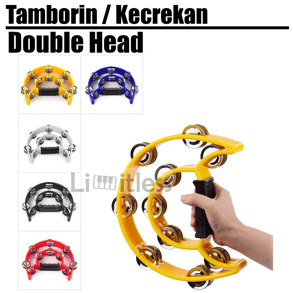 Jual Tamborin / Kecrekan DB Percussion Double Head Double Jingle ...