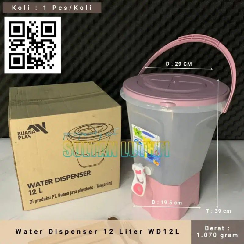 Jual Water dispenser 12 liter tempat es tempat ice dispenser es jualan ...