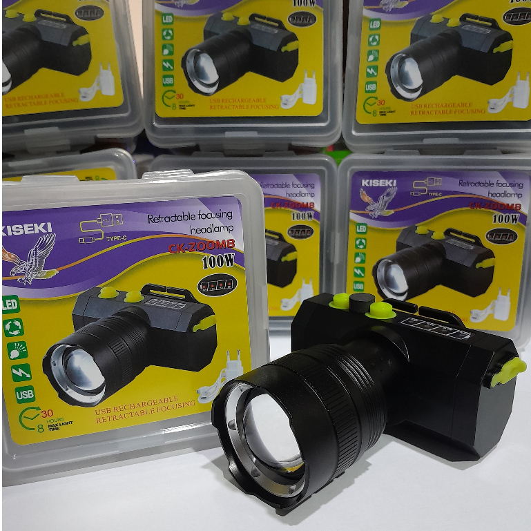 Jual SENTER KEPALA ZOOM kiseki CK-ZOOM8 / CK-ZOOM6 100 WATT senter ...