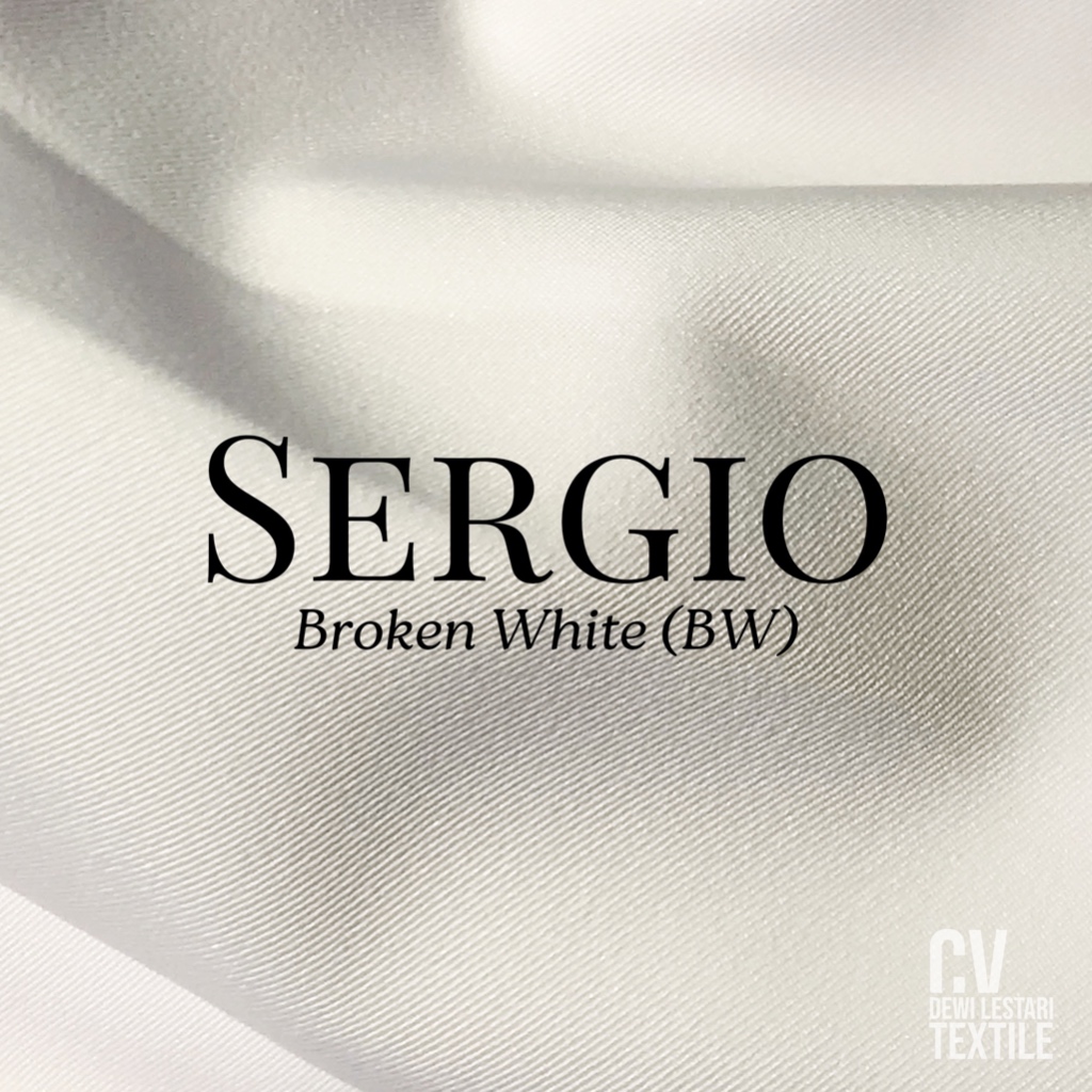Jual Kain High Twist Polyester Premium Broken White ( Putih Gading ...