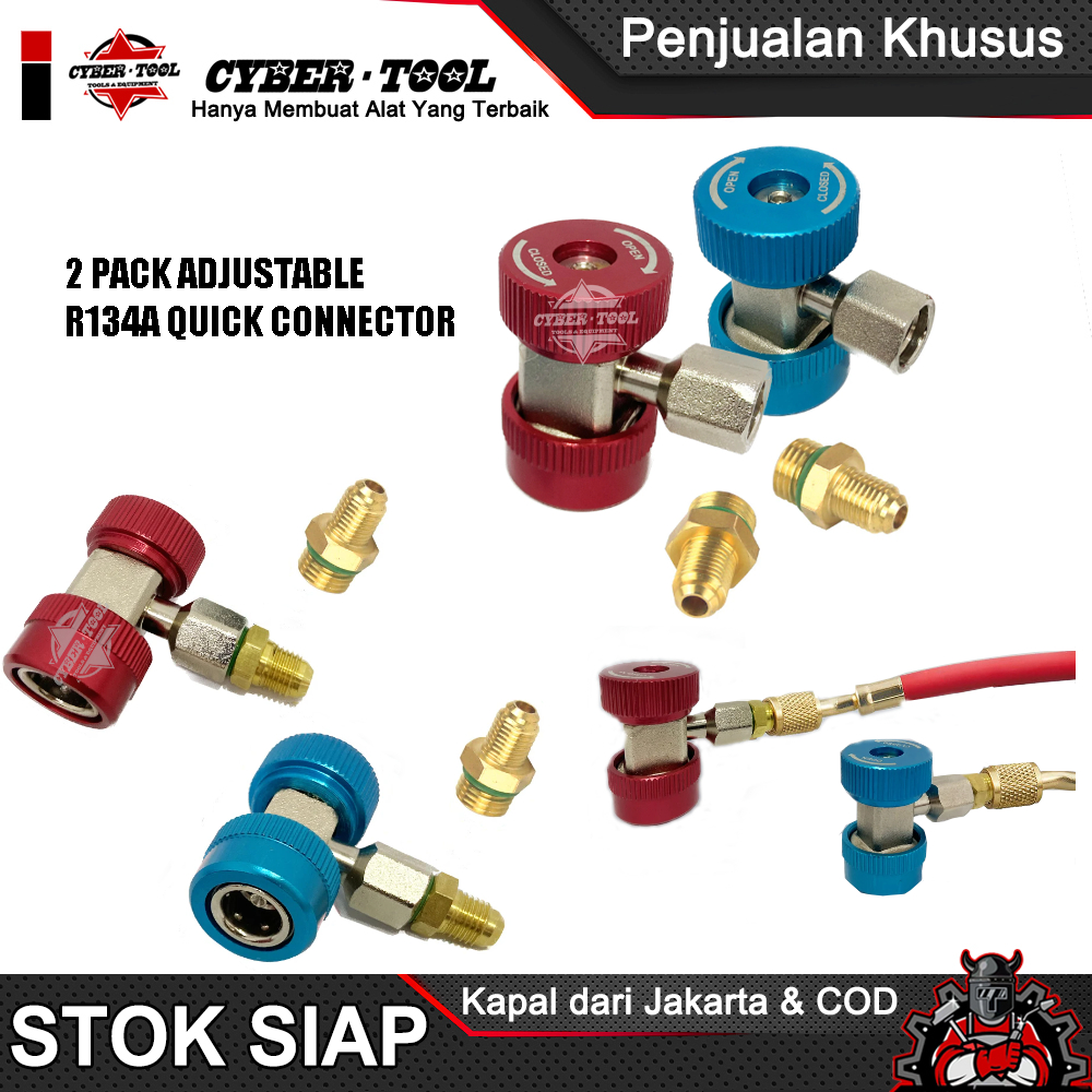 Jual Adaptor Coupler Cepat Manual Kompresor AC R134A Baru Aksesori ...