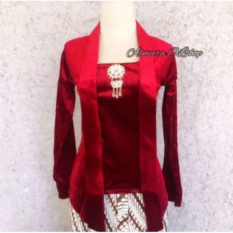 Jual KEBAYA KUTU BARU BLUDRU POLOS TERMURAH (LENGKAP) | Shopee Indonesia