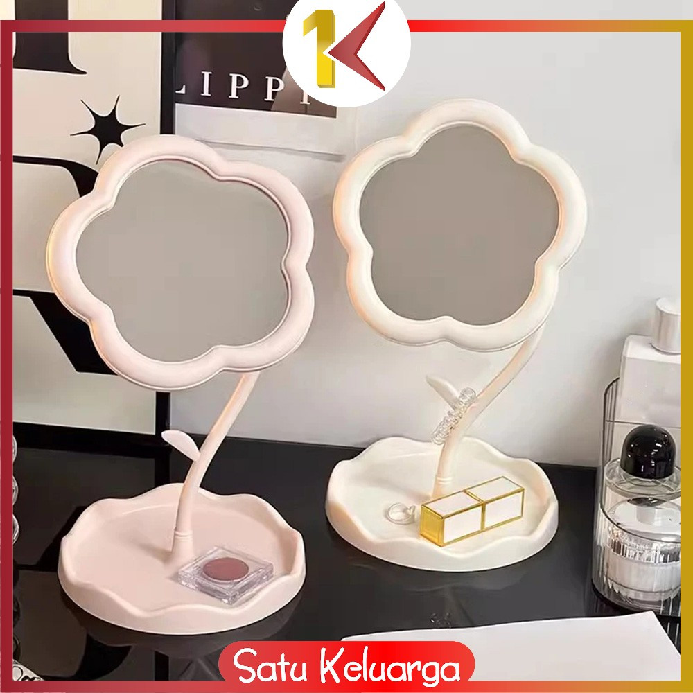 Jual SK-K181 Cermin Aesthetic Stand Mirorr Flower Kaca Meja Rias ...