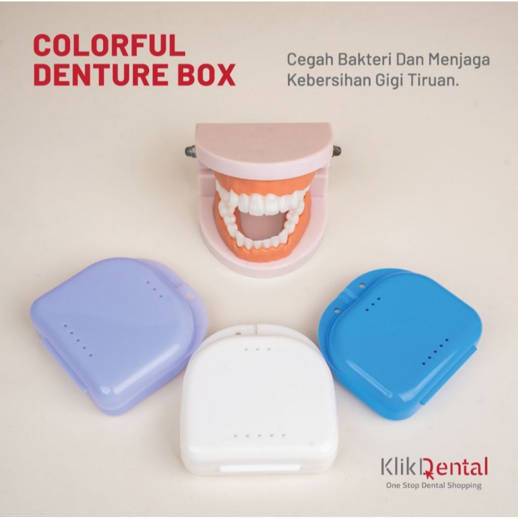 Jual KLIK DENTAL Denture Box / Tempat Protesa 1 pcs | Shopee Indonesia