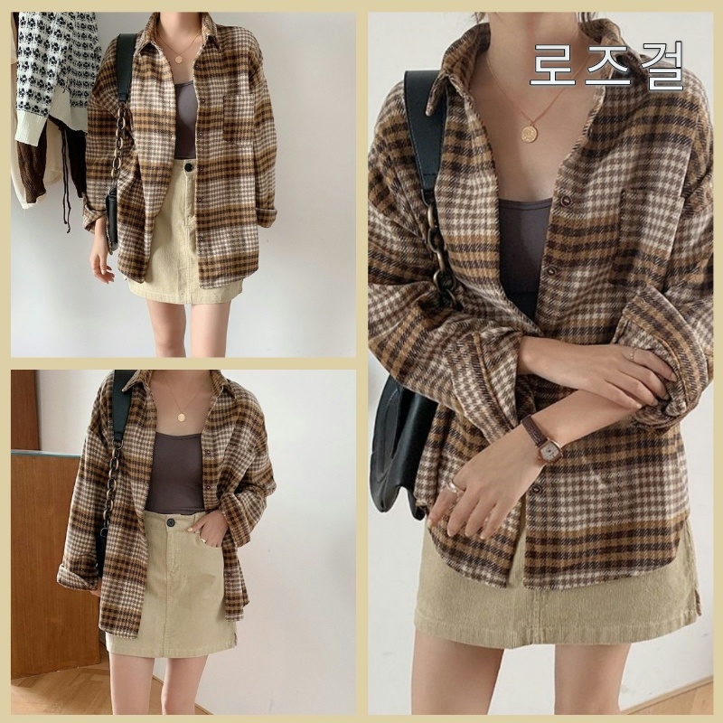 Jual Baju Korean Style Wanita Kemeja Retro Kemeja Kantor Wanita Kemeja ...
