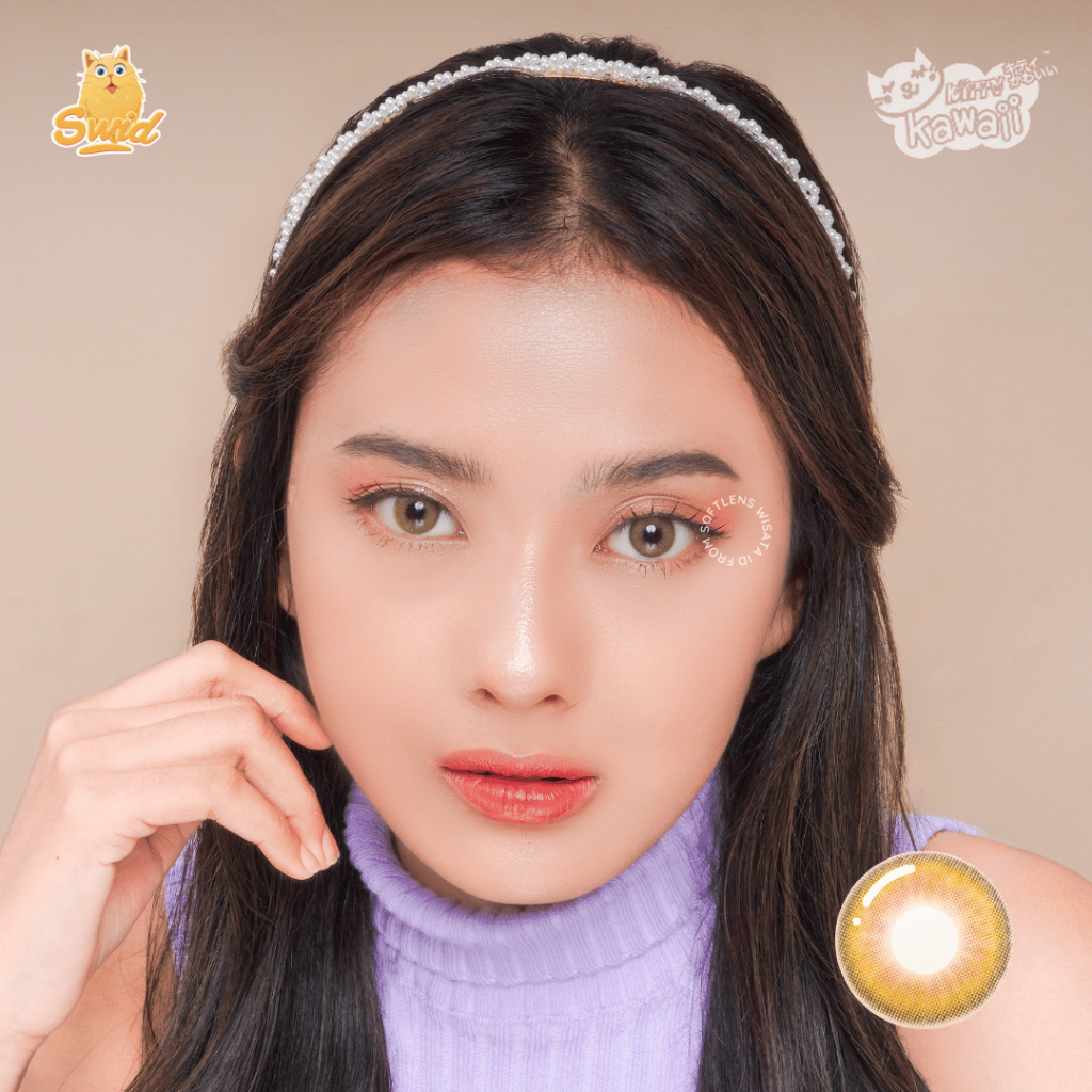 Jual Green Mini Cemore 14.2mm Kitty Kawaii Softlens Normal Minus ...