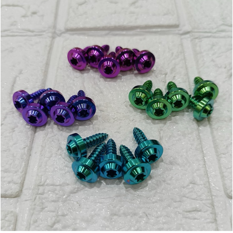 Jual BAUT BODY MOTOR TITANIUM PROBOLT DRAT KASAR M4X15 HARGA PERBIJI ...