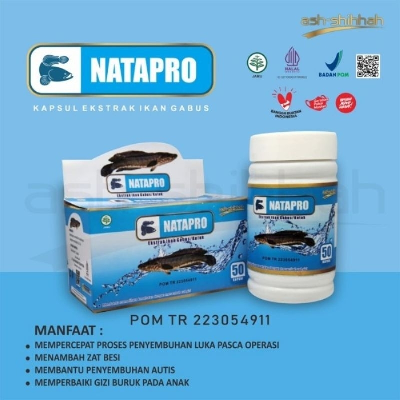 Jual Kapsul Ekstrak Ikan Gabus NATAPRO Ikan Kutuk Untuk Penyembuhan Luka | Shopee Indonesia
