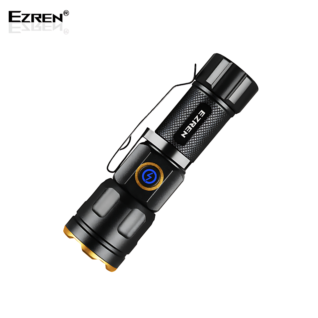 Jual Ezren EZ-F604X Senter Sorot LED Mini Portable Rechargeable Type-C ...
