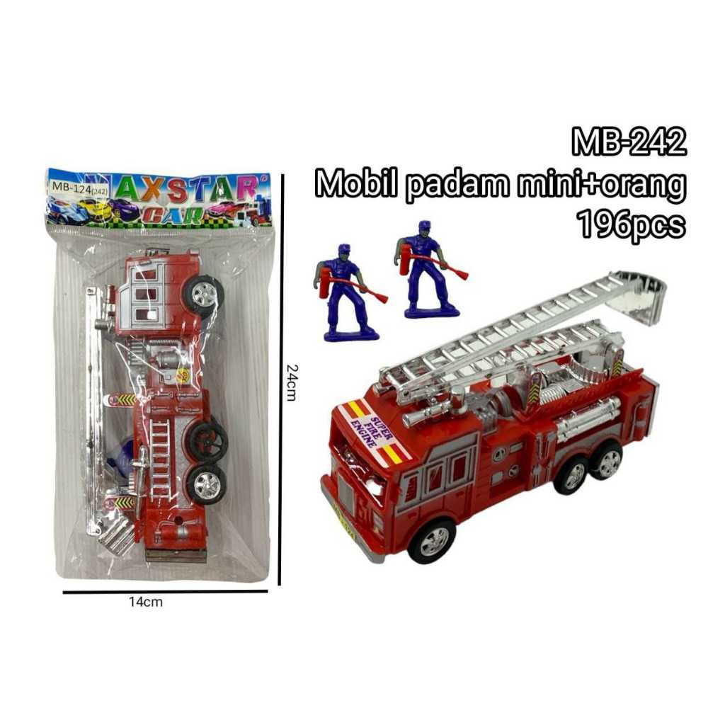 Jual Mainan Anak Mobil - Mobilan Pemadam Kebakaran Mini Pullback Fire ...